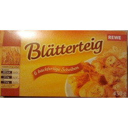 Rewe Blätterteig Inhaltsstoffe & Erfahrungen