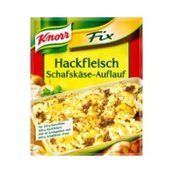 Knorr Fix Hackfleisch Schafskäse-Auflauf Inhaltsstoffe & Erfahrungen