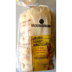 Bäckerkrönung - Weizen Toast-Brötchen Inhaltsstoffe & Erfahrungen