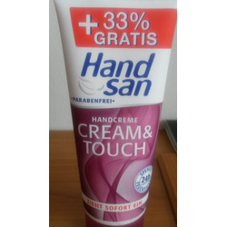 Handsan Handcreme Cream & Touch Inhaltsstoffe & Erfahrungen