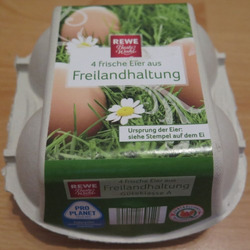 REWE Beste Wahl 4 frische Eier aus Freilandhaltung Inhaltsstoffe ...