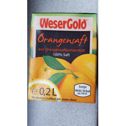 Wesergold Orangensaft Inhaltsstoffe & Erfahrungen