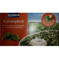 Rahmspinat Edeka Inhaltsstoffe & Erfahrungen