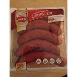 Original Frankfurter Rindswurst Inhaltsstoffe & Erfahrungen