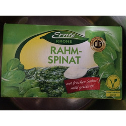 Rahmspinat Ernte Krone Inhaltsstoffe & Erfahrungen