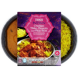 Tesco Indian Kitchen Chicken Tikka Masala with Pilau Rice Inhaltsstoffe ...