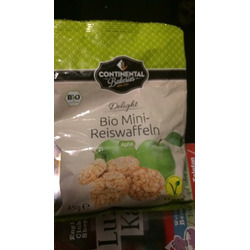 Continental Bakeries Delight Bio Mini-Reiswaffeln Apfel Inhaltsstoffe ...