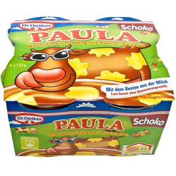 Dr. Oetker - Paula Schokoladen-Pudding mit Vanille-Flecken ...