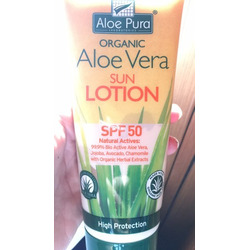 Aloe Pure Laboratories Organic Aloe Vera Sun Lotion Spf 50 ...