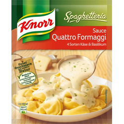 Knorr Spaghetteria - Sauce Quattro Formaggi 4 Sorten Käse & Basilikum ...