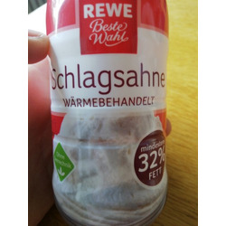 Rewe schlagsahne Inhaltsstoffe & Erfahrungen