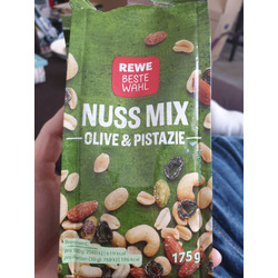 REWE BESTE WAHL NUSS MIX OLIVE & PISTAZIE Inhaltsstoffe & Erfahrungen