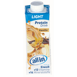 Allin Light Protdrinkvanille250Ml Inhaltsstoffe & Erfahrungen