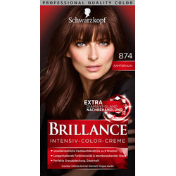 Schwarzkopf Brillance Haarfarbe Samtbraun 874, 1 St Inhaltsstoffe ...