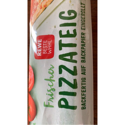 Rewe beste Wahl Pizzateig backfertig auf Backpapier Inhaltsstoffe ...