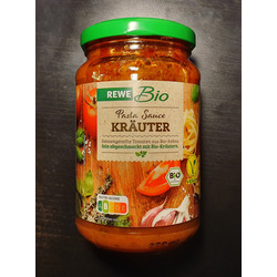 REWE Bio Pasta Sauce Kräuter Inhaltsstoffe & Erfahrungen