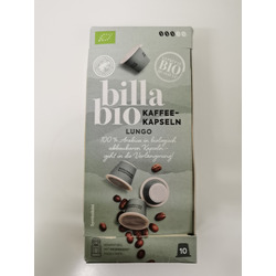billa bio Kaffee-Kapseln Lungo Inhaltsstoffe & Erfahrungen