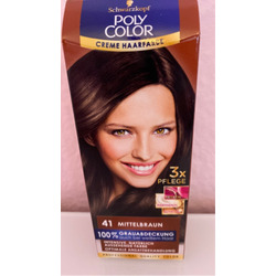 Poly Color Creme Haarfarbe 41 Mittelbraun Inhaltsstoffe & Erfahrungen