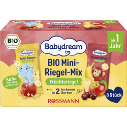 Babydream Bio Mini-Riegel-Mix Apfel-Banane + Banane-Kirsch Inhaltsstoffe & Erfahrungen